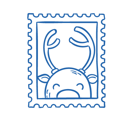 Sello estampita reno | Puro Sello